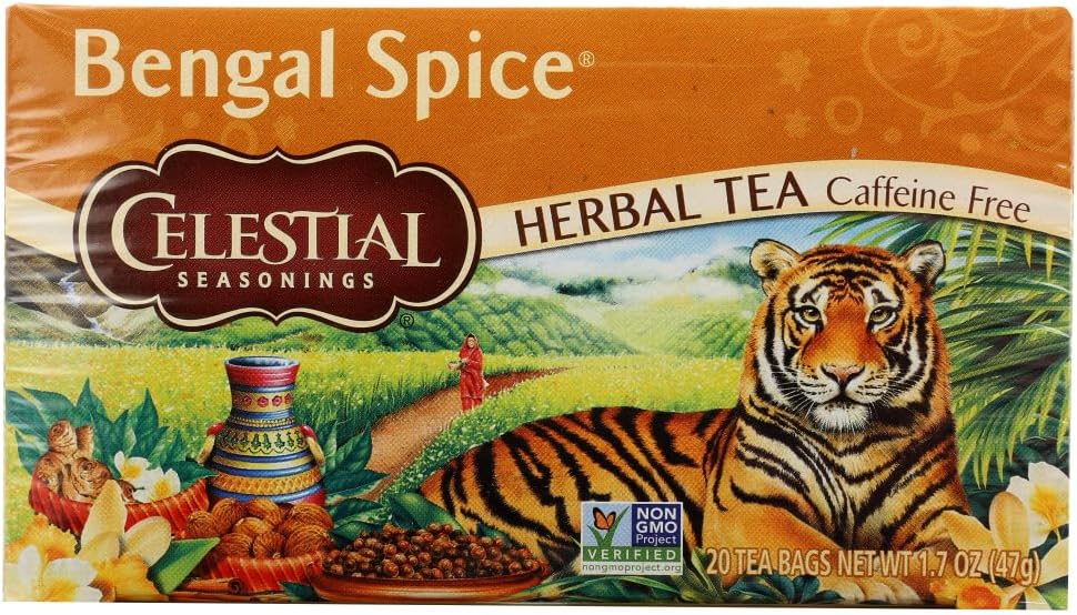 Amazon.com : Celestial Seasonings Bengal Spice Herb Tea, 20 CT (Pack of ...