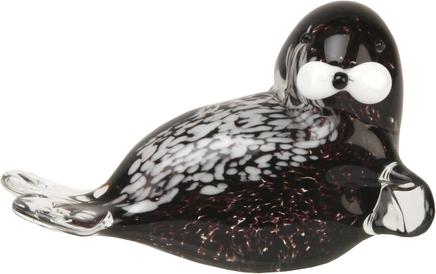 Glass Animal Paperweights Figurine - Black & White Sea Lion : Amazon.co ...