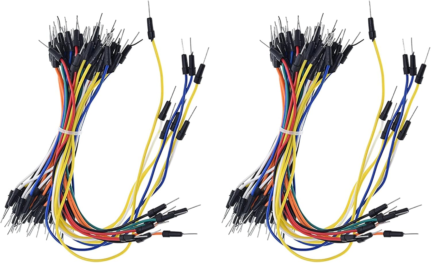 RGBZONE 130Pcs Solderless Flexible Breadboard Jumper Wires Male to Male ...