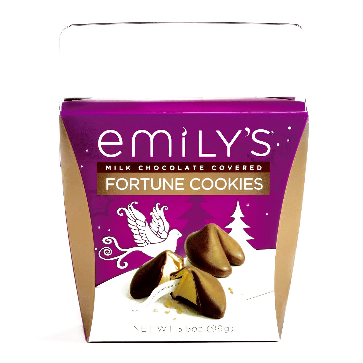 Amazon.com : Emily's Milk Chocolate Fortune Cookies (1 Unit Per Order ...