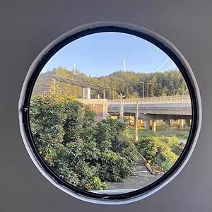 Amazon.com: Round Shed Window - 360° Rotating Clear Glass Porthole ...