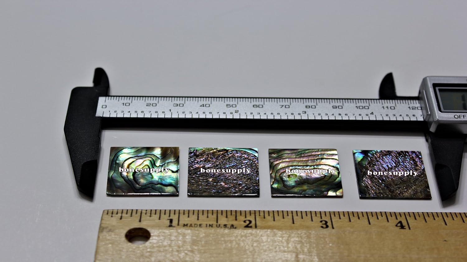 Amazon.com: 4 pieces Inlay material Paua abalone shell blanks (25 x 25 ...