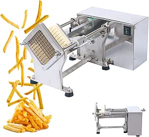 QJJML Electric French Fry Cutter, Professional Commercial Potato Cutter ...