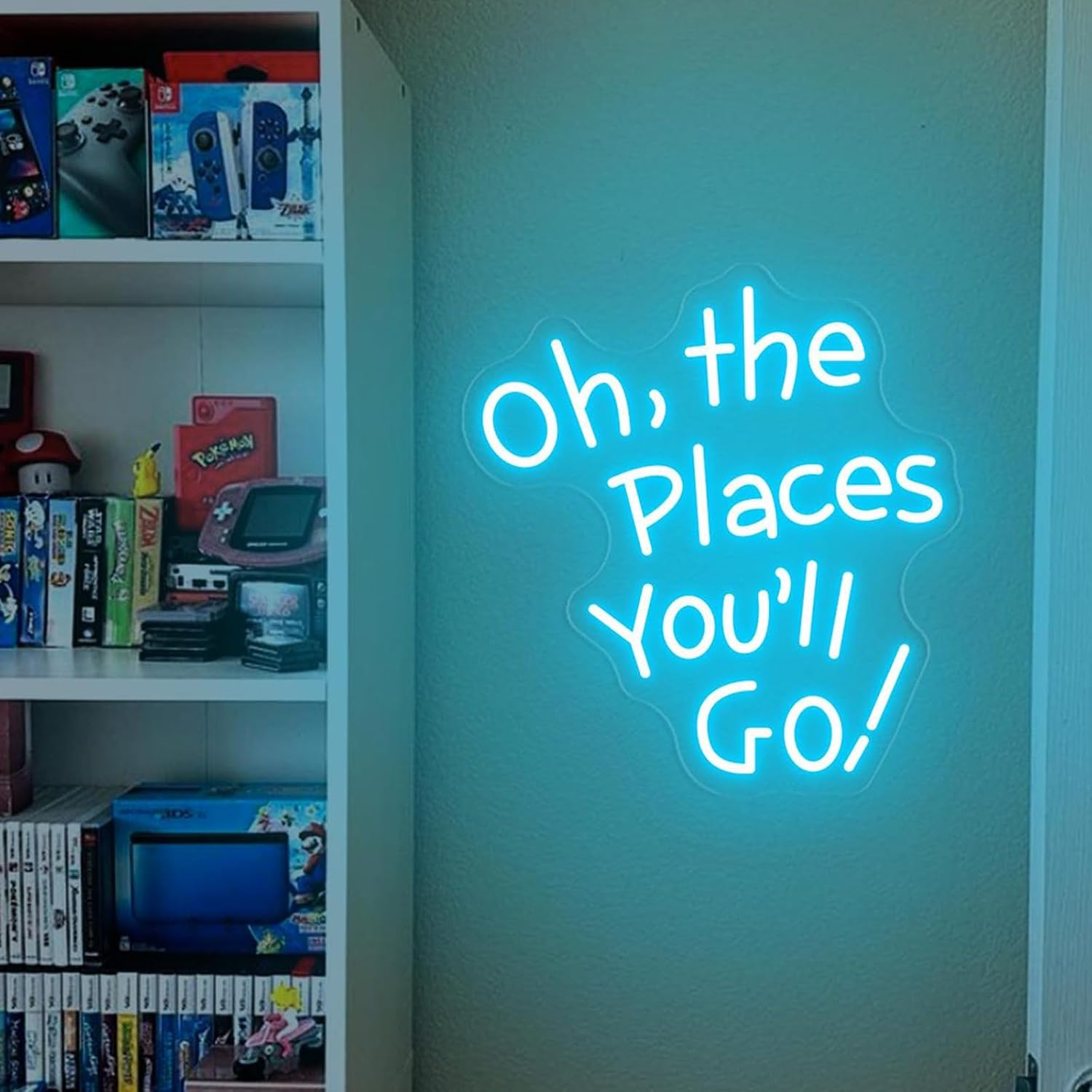 Oh The Places You’ll Go Neon Sign - Inspirational Nursery LED Lights ...