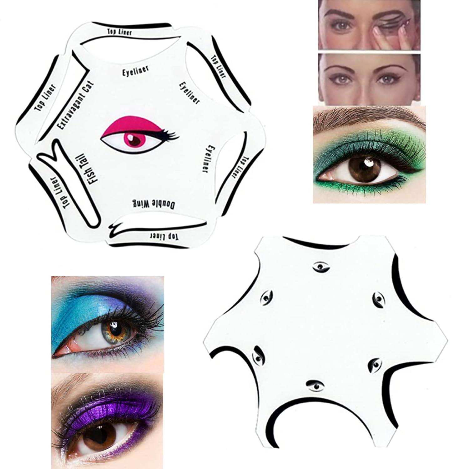 Amazon.com : Eyeliner Stencils, Eyeshadow Stencils, Cat Eyeliner ...