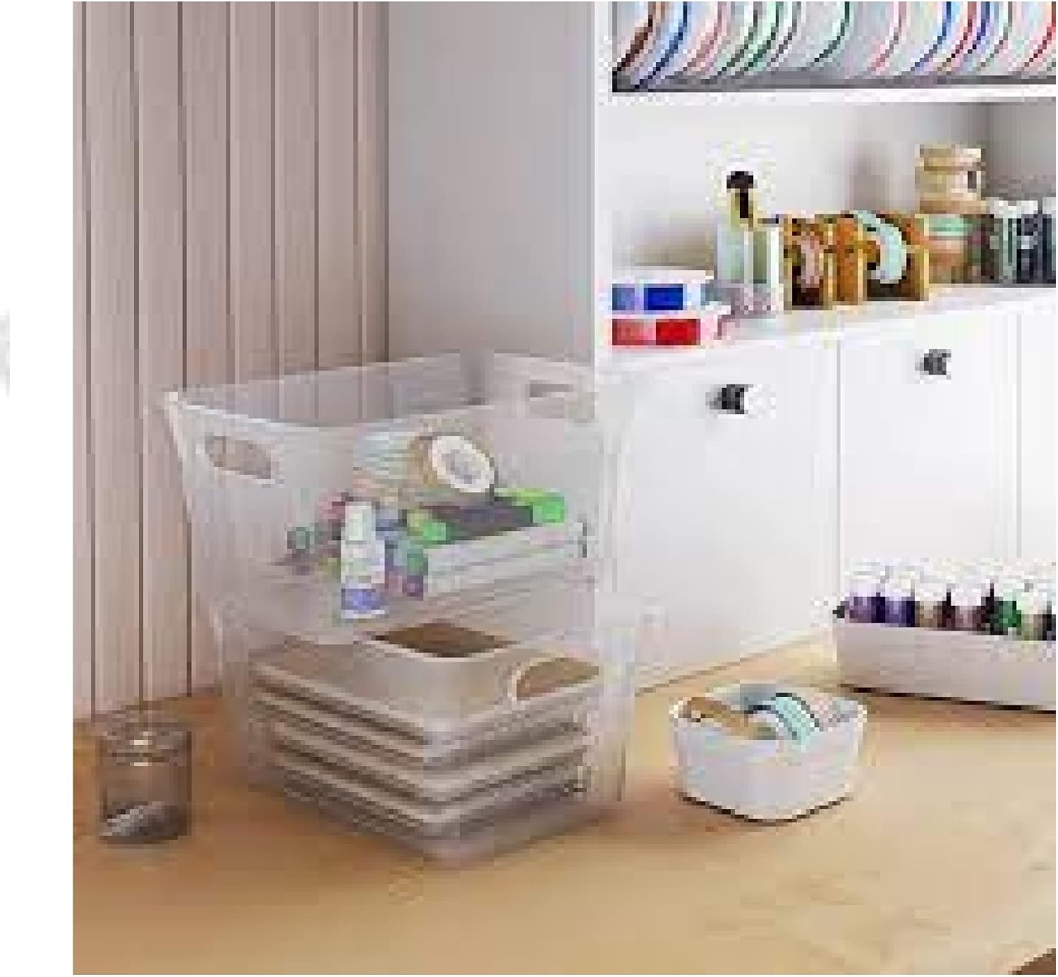 Amazon.com: Pack of 12: 5.8qt. Transparent V basket you can use it to ...