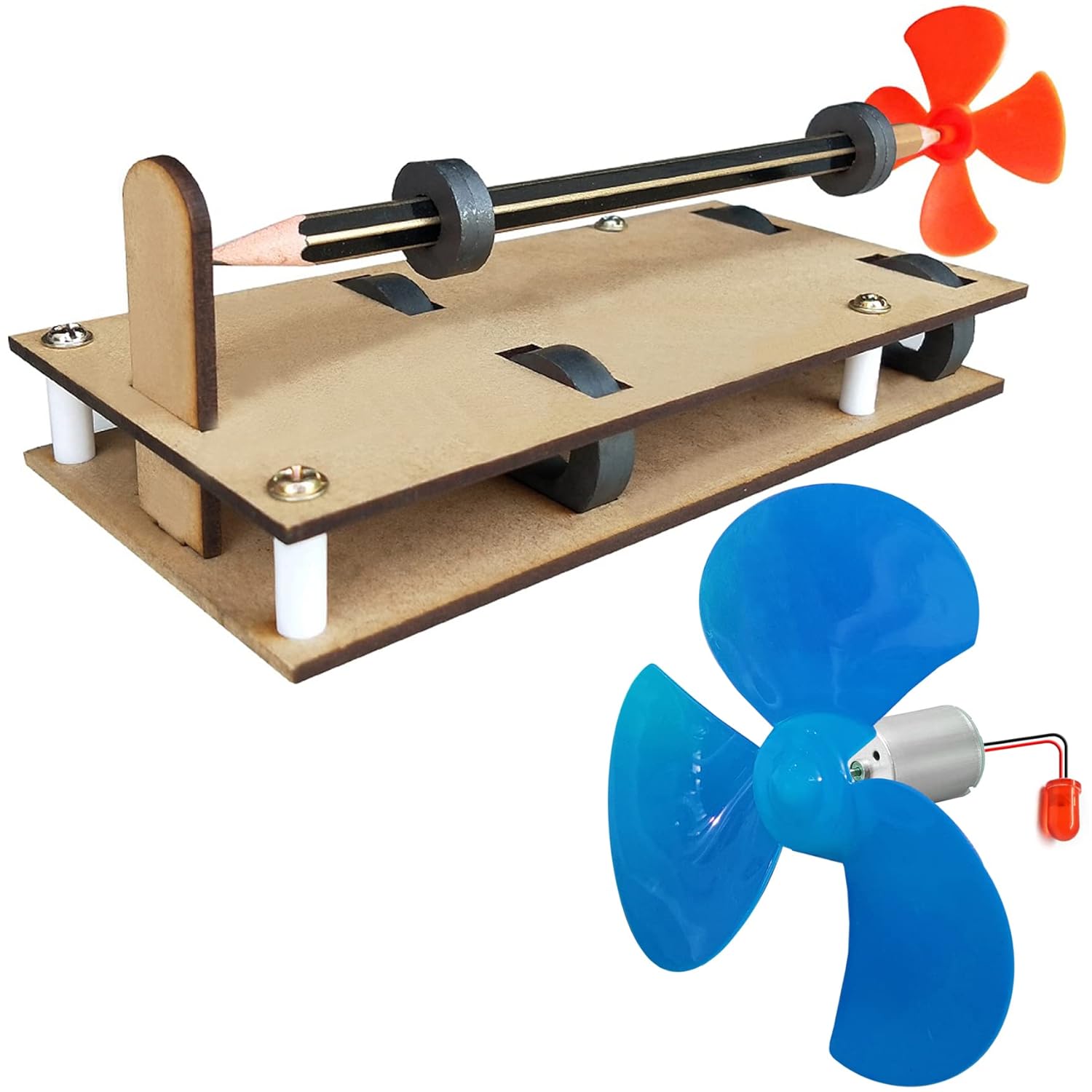 Buy Kit4Curious® Levitating Pencil + Wind Mill School Project kit with ...