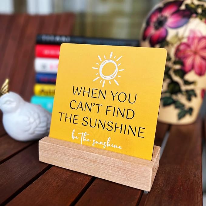 Buy RAG28 Wooden Be The Sunshine Study Office Table Decor Showpiece ...