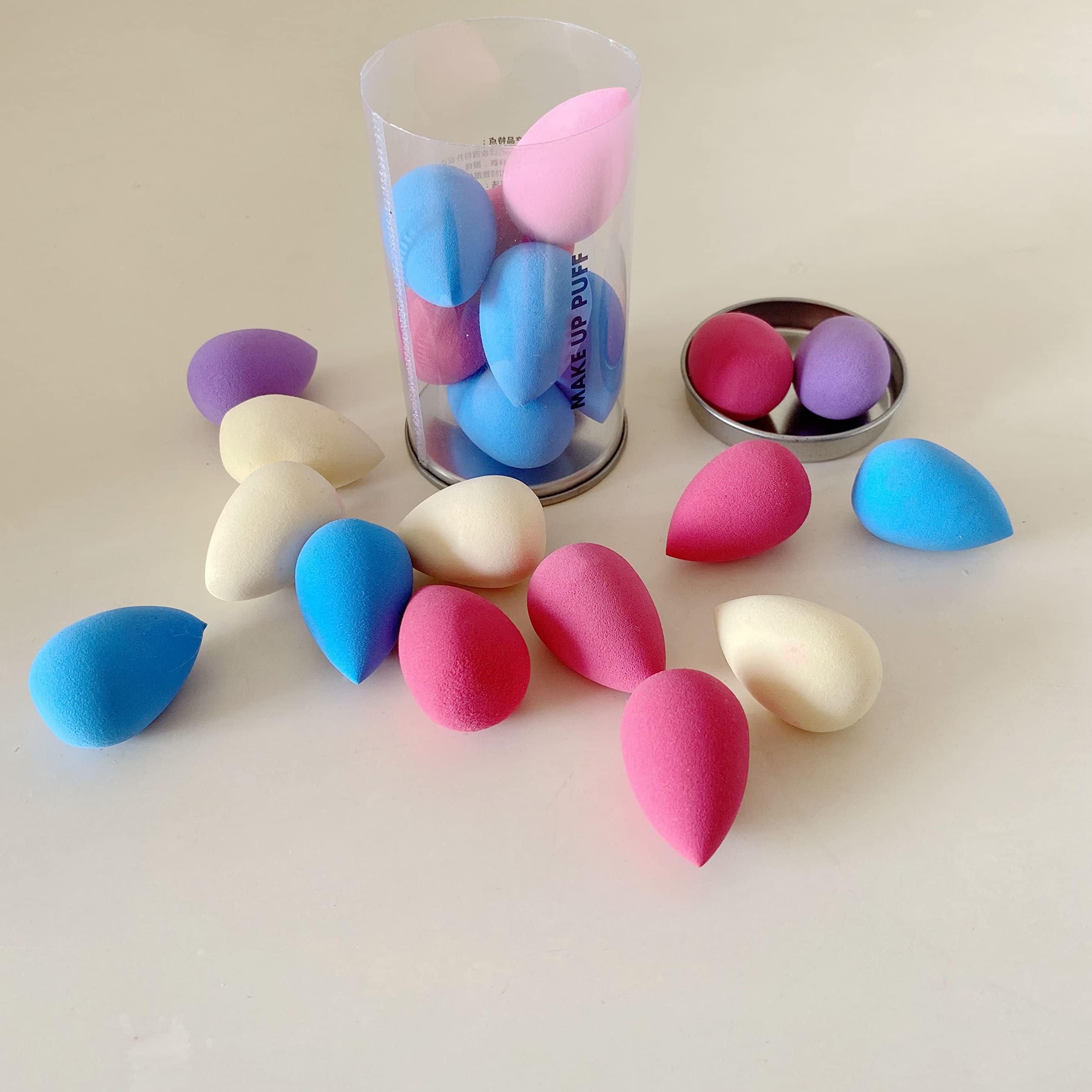 Amazon.com : Catcan 50 PCS Mini Makeup Sponge Set, 40Pcs Mini Beauty ...