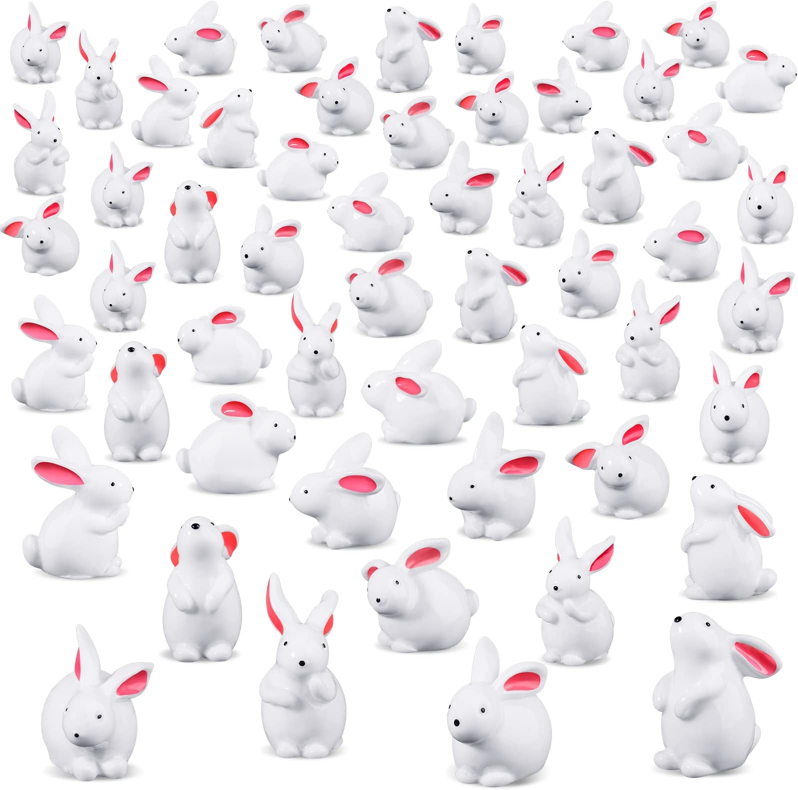 Amazon.com: BLAPNK 20pcs Mini Rabbit Animal Figures Toy Easter Egg Cake ...