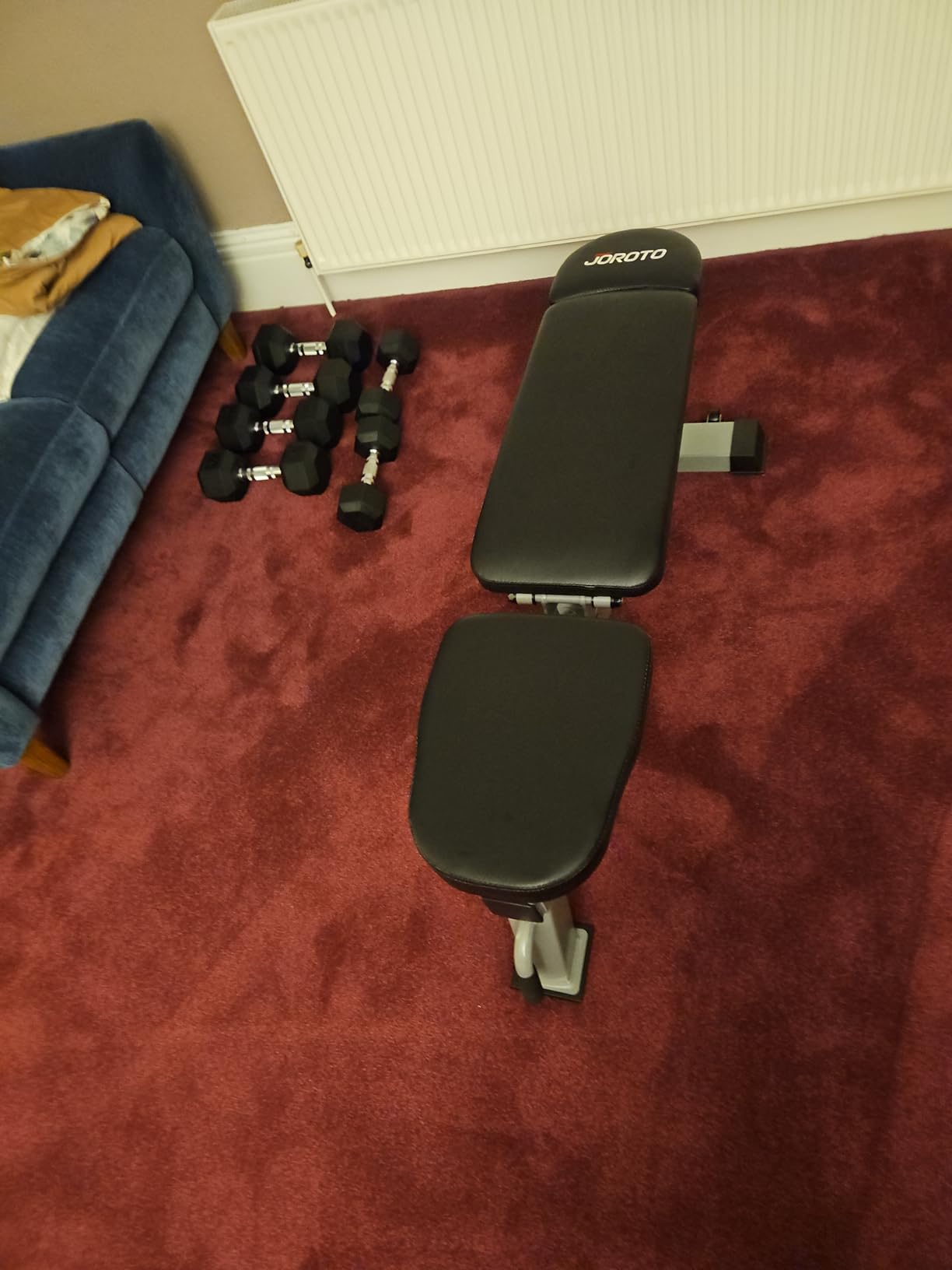 JOROTO MD80 Adjustable Weight Bench - 1000 Lbs Load Utility Workout ...