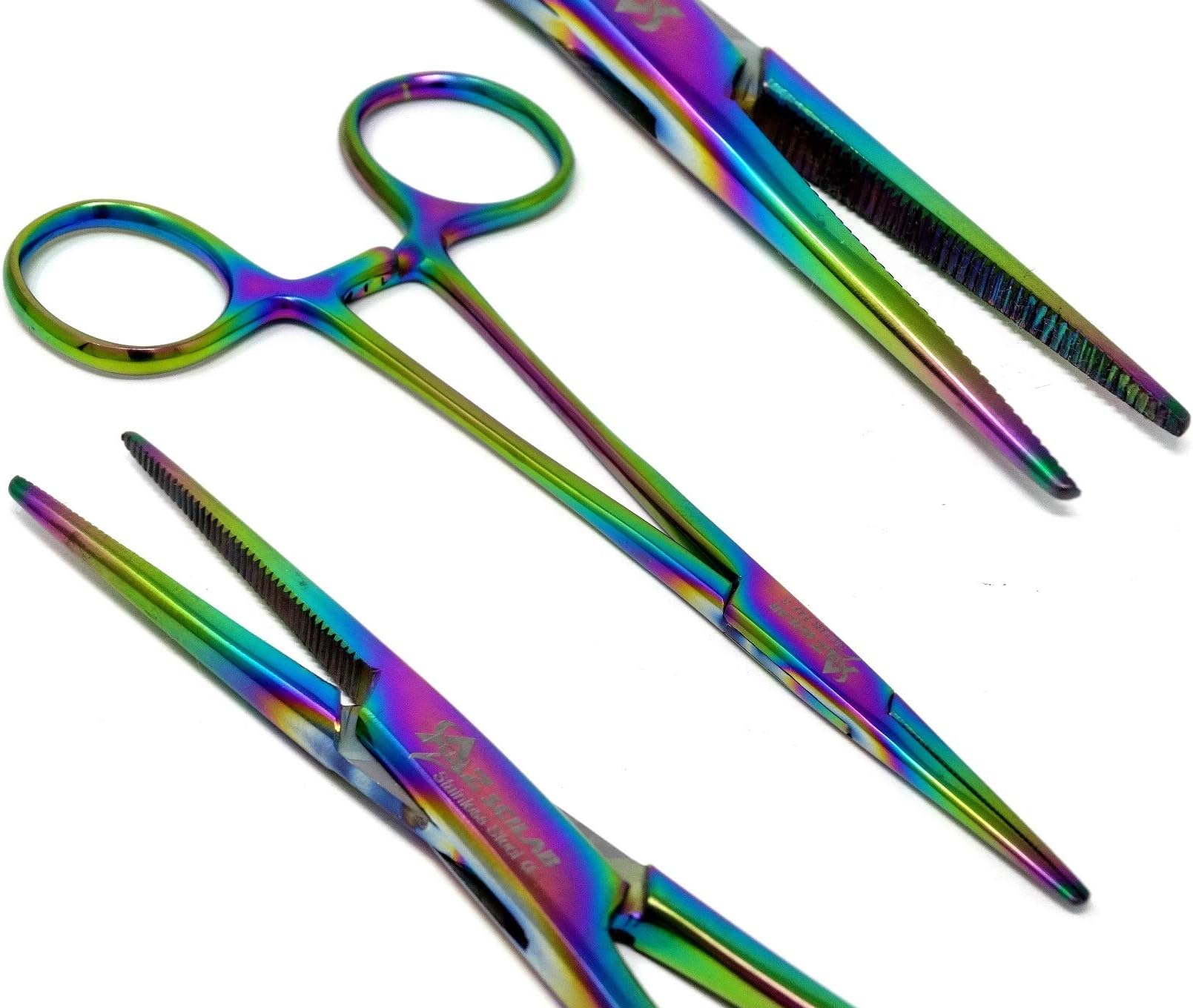 Amazon.com: Premium Quality Red PVC Vinyl Grip Handle Hemostat Forceps ...