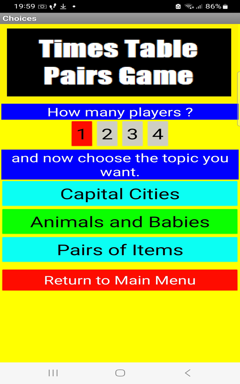 Four Operations Pairs game - App on Amazon Appstore