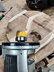 Yakamoz 1/4 Inch Shank Bowl and Tray Template Router Bit with Bearing ...