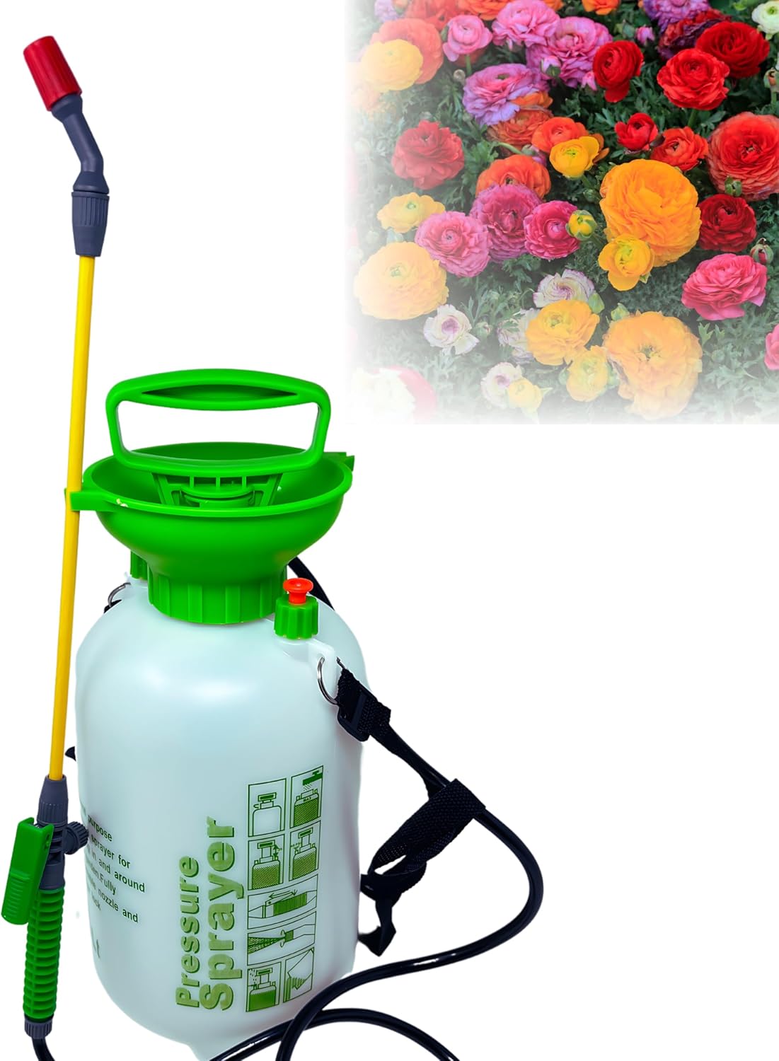 Amazon.com : Garden Pump Sprayer 1.3 Gallon 5L Pressure Sprayer 1 ...