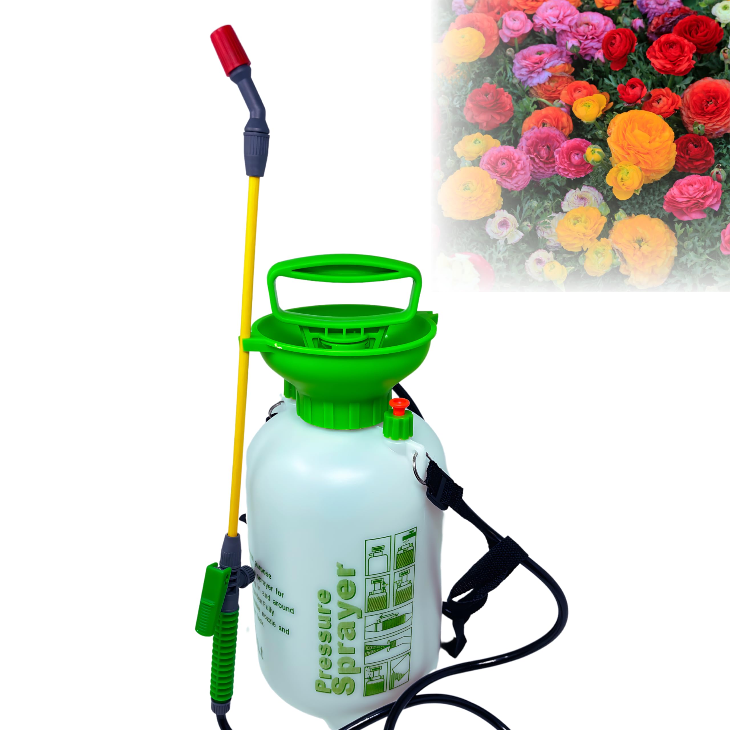 Buy Garden Pump Sprayer 1.3 Gallon 5L Pressure Sprayer 1 Gallon Garden ...