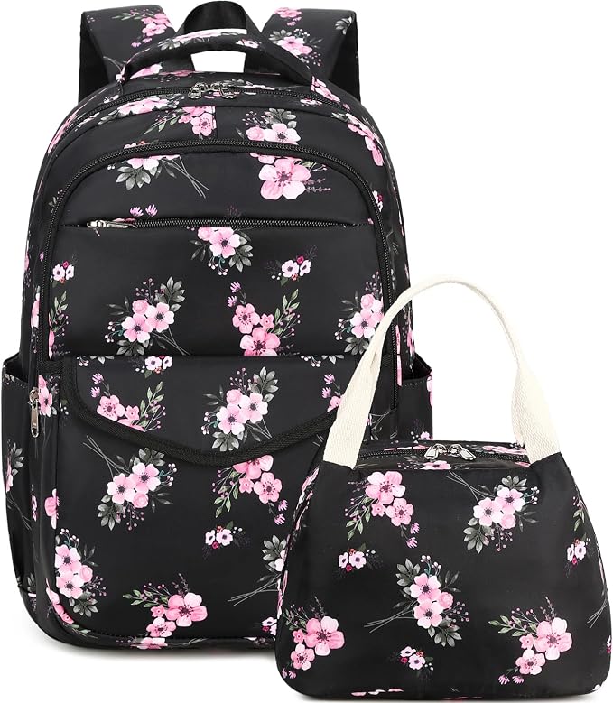 Amazon.com | DSIUE Girls Backpack for School, Flower Backpack Bookbag ...