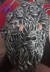 Amazon.com: CSRTONI Halloween Horror Devil Headgear Scary Monster ...