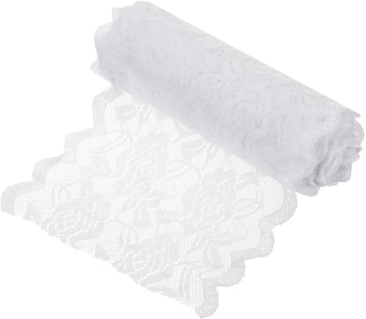 Amazon.com: MECCANIXITY 6 Inch Wide 11 Yard Lace Ribbon Floral Pattern ...