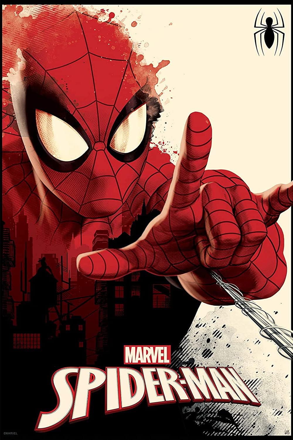 Amazon.com: Spider-Man Retro Comic Poster, Size 24x36