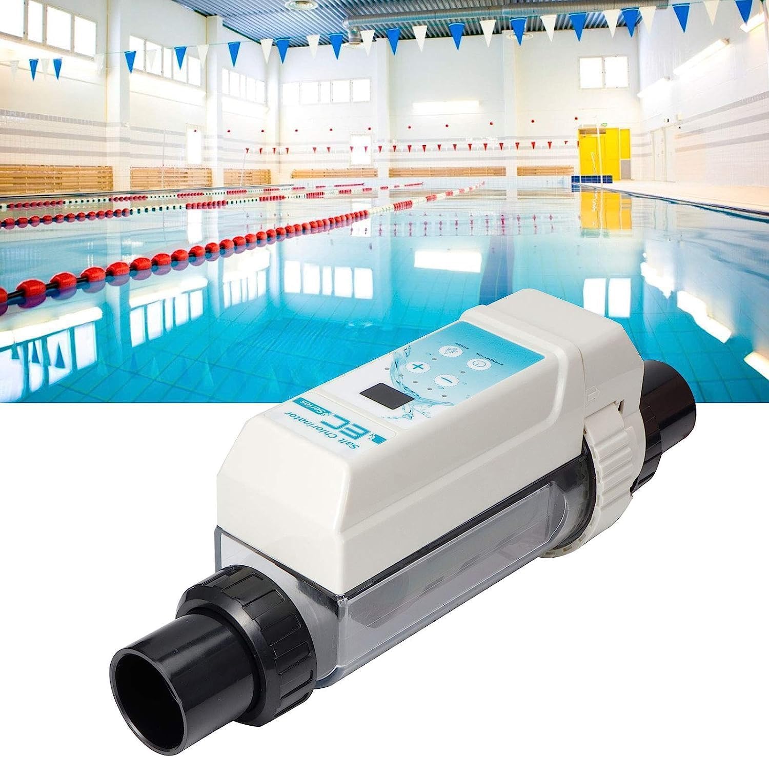 UPIKIT Salt Water Pool Chlorinator System with Salinity Display, Salt ...