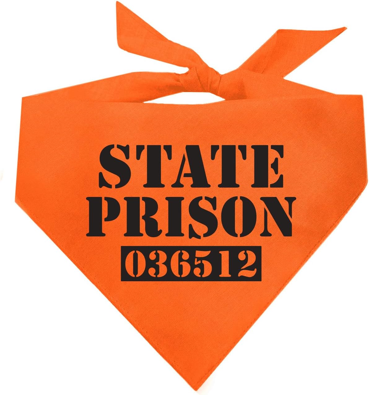 Amazon.com : State Prison Dog Bandana | 100% Cotton Triangle | Made in ...