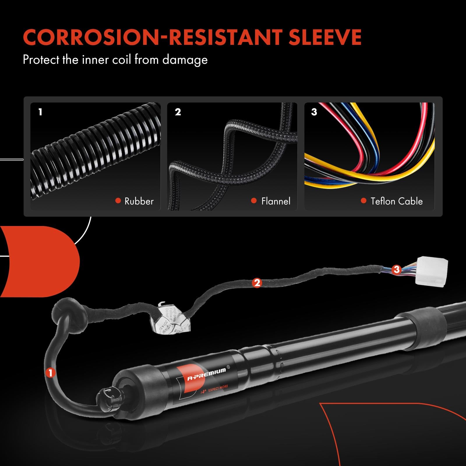 Lift Gate Support Struts A-Premium Rear Left Power Lift Support Strut ...