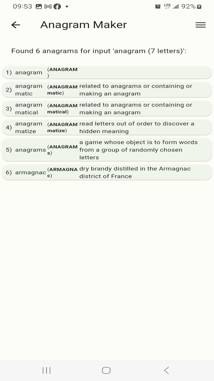 Anagram Maker - Aplicativo na Amazon Appstore