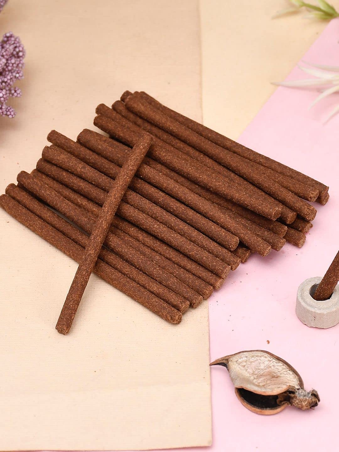 ARNAS PURE Flavour Dhoop Sticks with Dhoop Stand Holder,Organic Dhoop ...