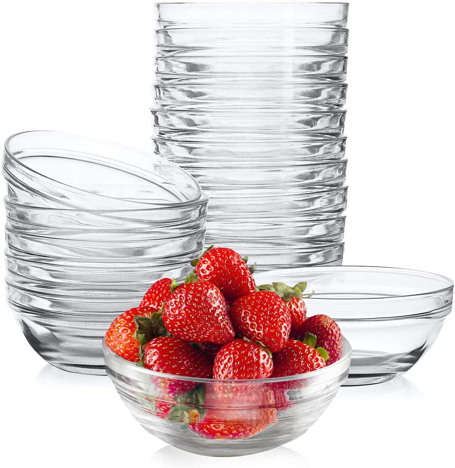 Buy PrimeWorld 3.5 inch Set of 6 pcs Smooth Crystal Clear Finishing ...