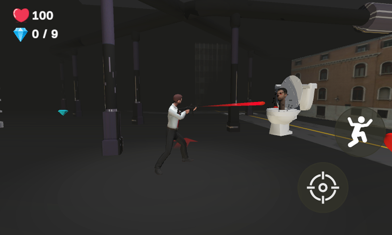 Laser Eye Shoot Monster Toilets Run Escape Scary Sandbox Game ...