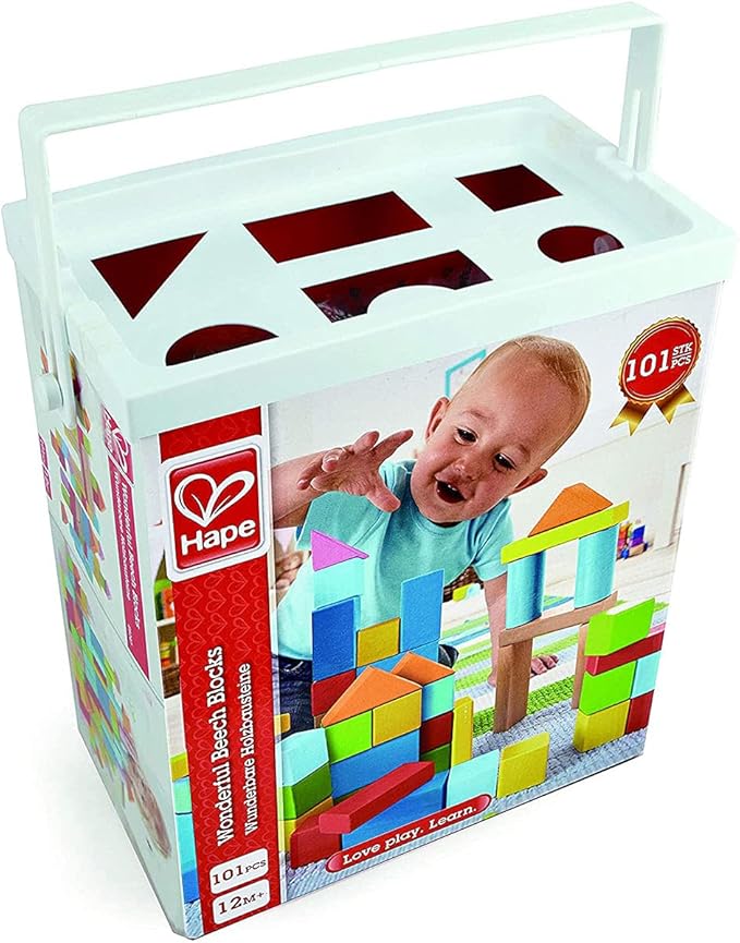 Hape E8247 HAP-E8247 Wonderful Beech Blocks, Multicolor : Amazon.es ...