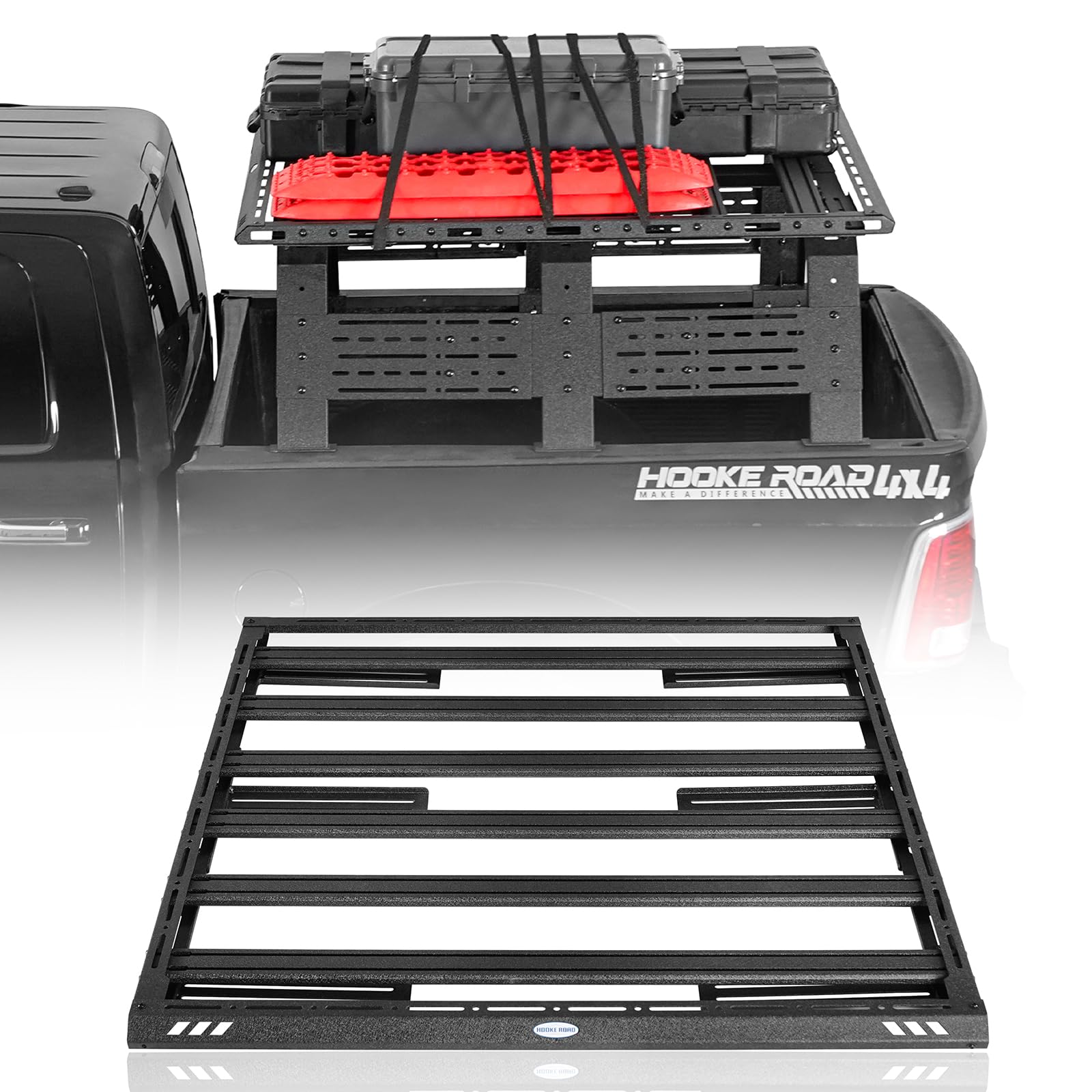 Amazon.com: Hooke Road Full-Size Truck Bed Rack Platform Roof Rack ...