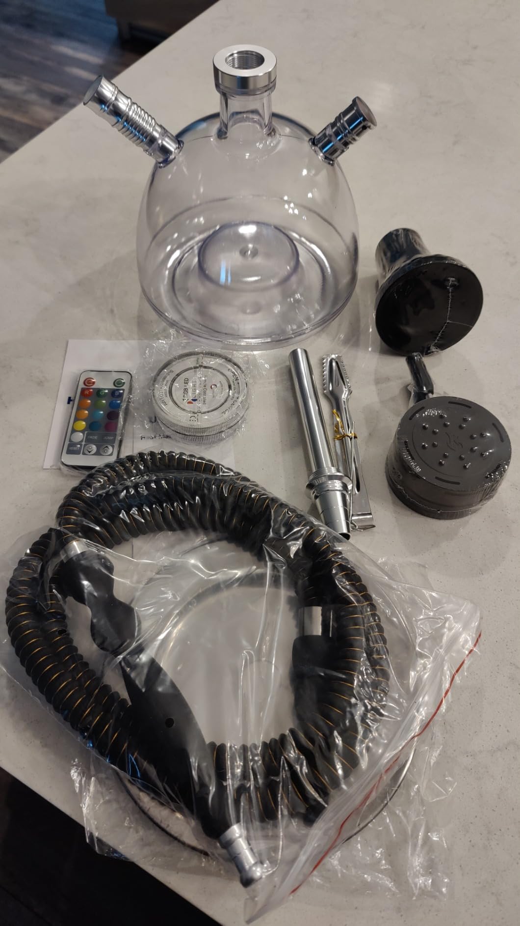 Amazon.com: Hookah, Get Funky Bubble Hookah Set Shisha Kit with Heat ...