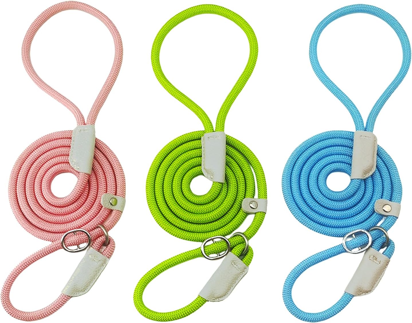 Amazon.com : Nordkawa 3pcs Slip Leads for Dogs, 6 FT Slip Lead Dog ...