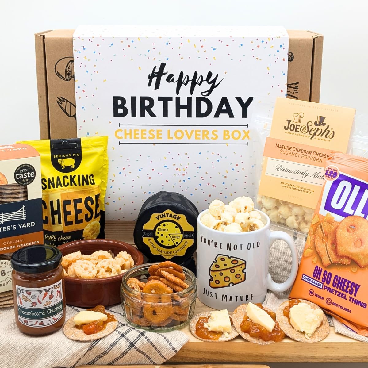 Gourmet Birthday Gift Hamper For Foodies - Funny Cheese Lovers Hamper ...