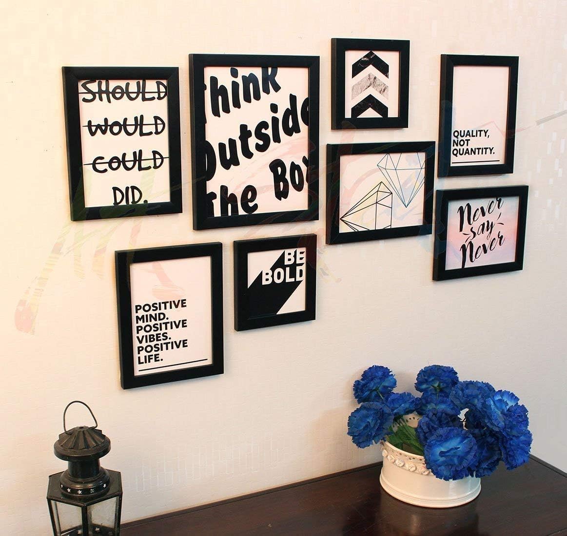 RANDOM 10 Synthetic Photo Frames | Quotes Wall Hanging Frames for ...