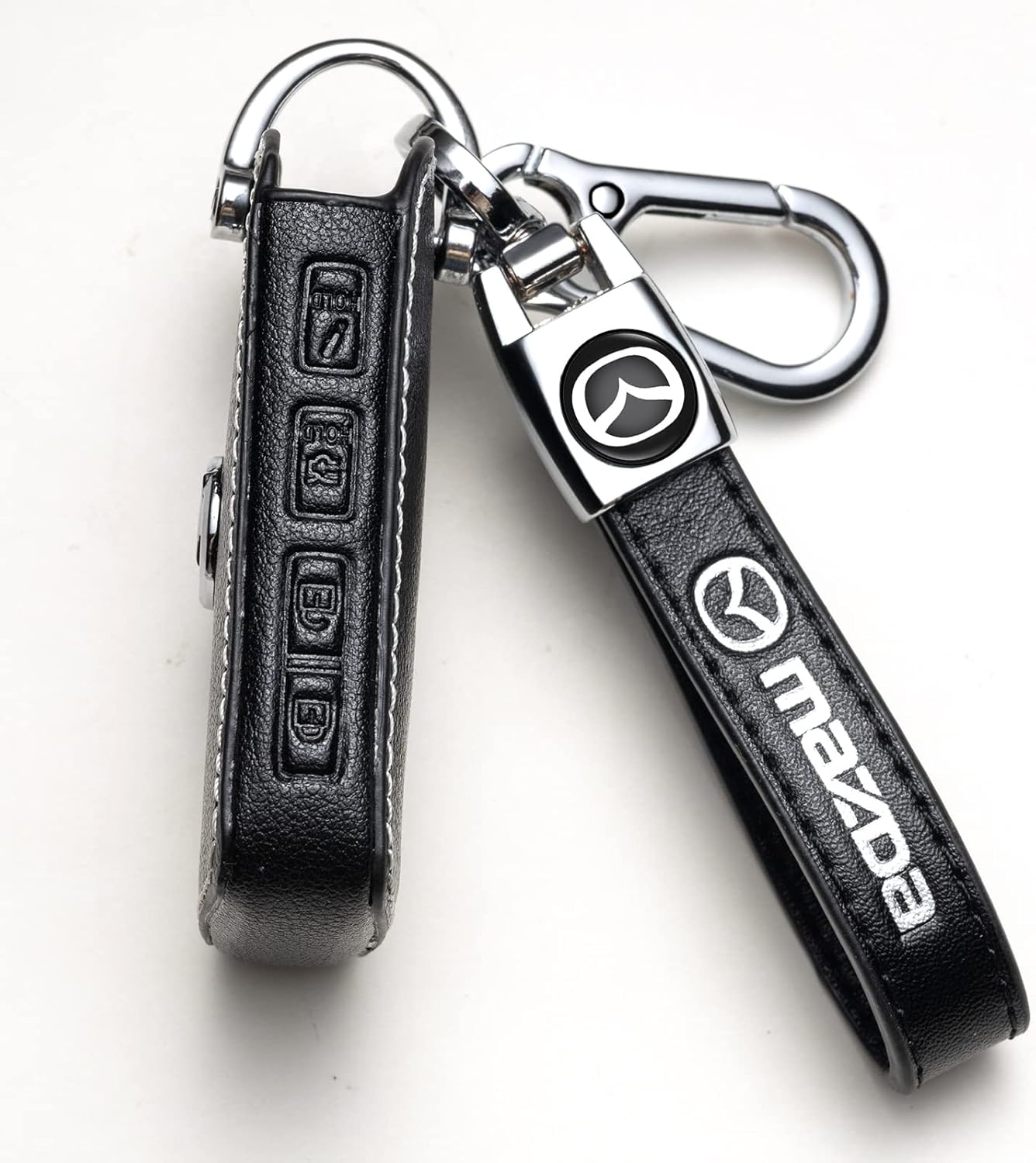 Buy AKKORE Leather Key Fob Case Cover for Mazda,Key Holder Suit for ...