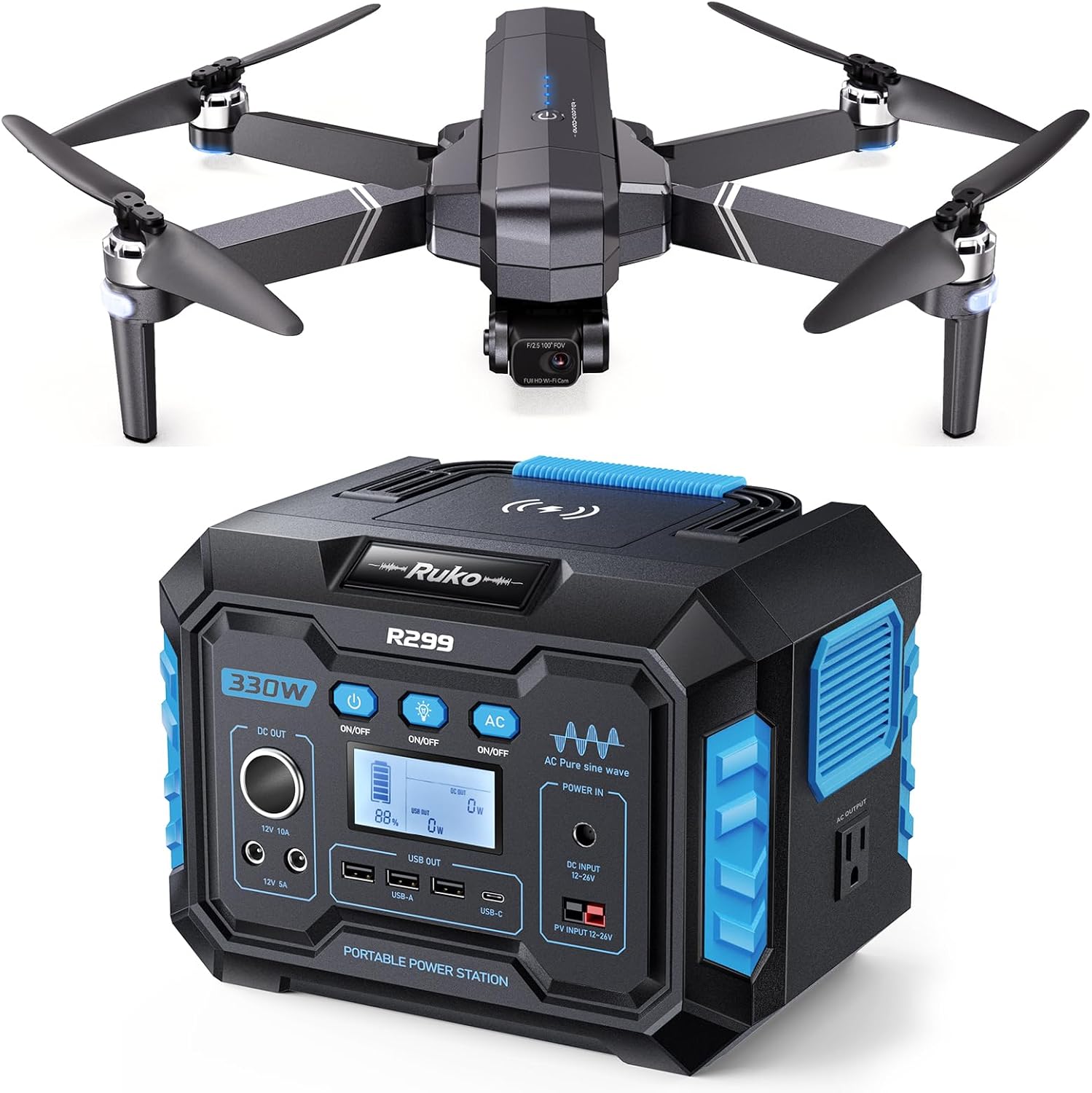 Brandclub - Ruko F11GIM2 Gimbal Drone with 3 Batteries, 96 Mins Flight ...