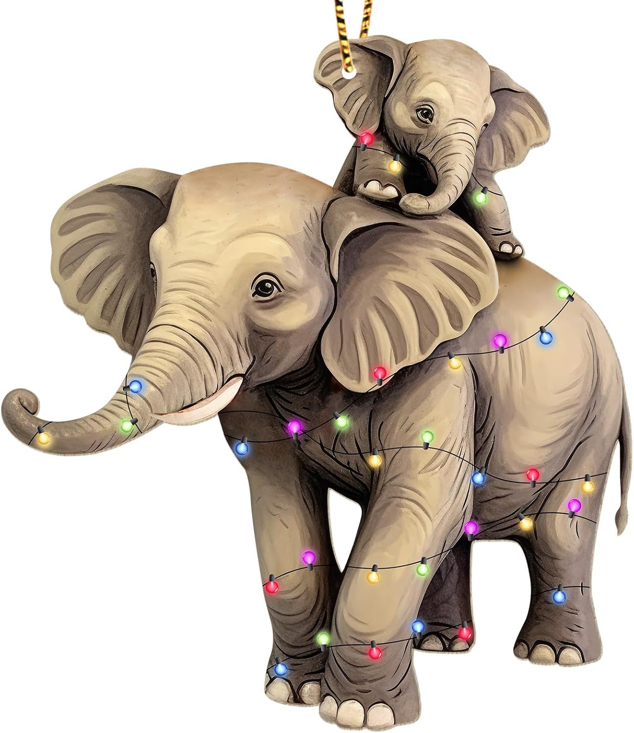 Amazon.com: Elephant Ornament for Christmas Tree Decorations - Elephant ...