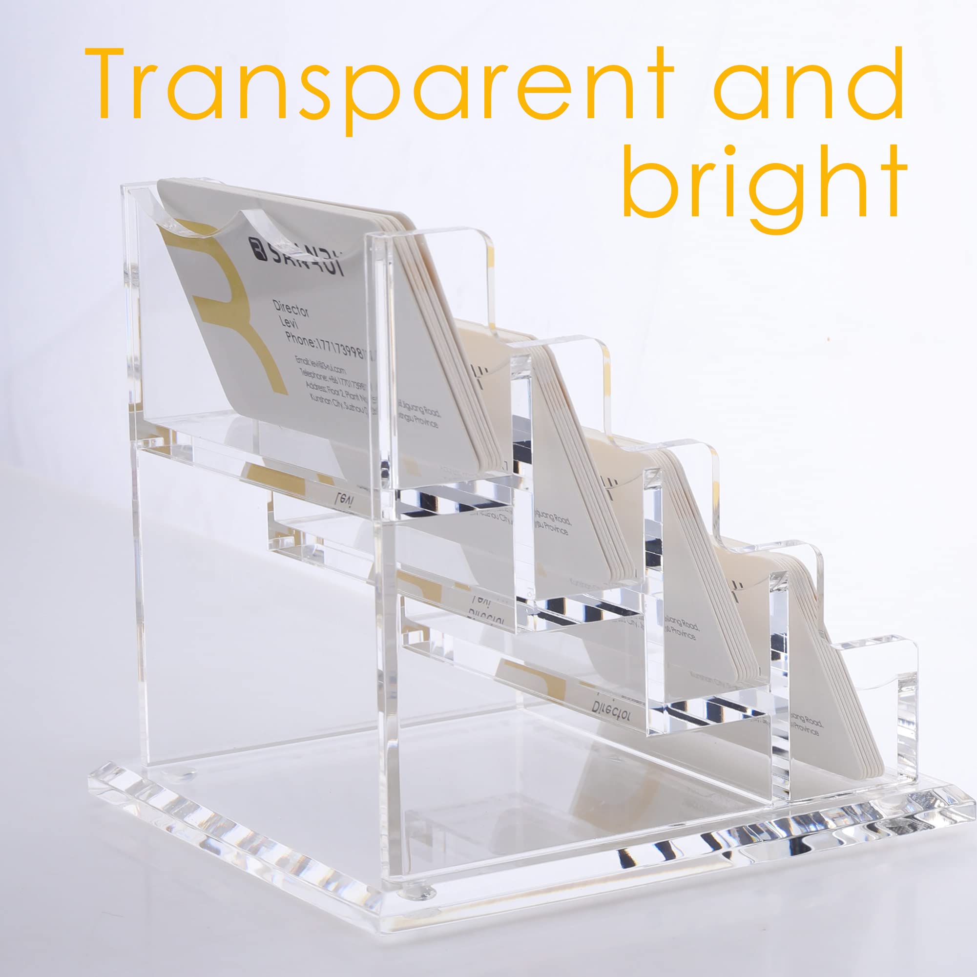 Snapklik.com : SANRUI Business Card Holder For DeskClear Acrylic ...
