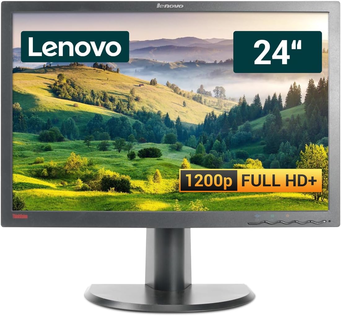 Lenovo ThinkVision LT2452pwC 24 Zoll Business Computer Monitor, Desktop ...