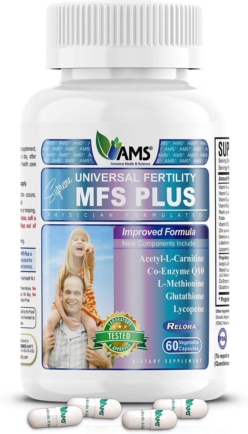 Amazon.com: America Medic & Science MFS Plus Fertility Supplements for ...