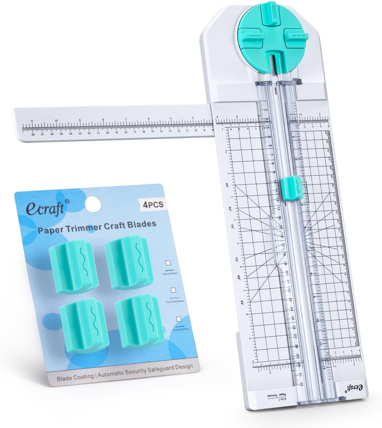 Amazon.com : Ecraft 4-in-1 Paper Trimmer & Wave Paper Cutter Blade ...