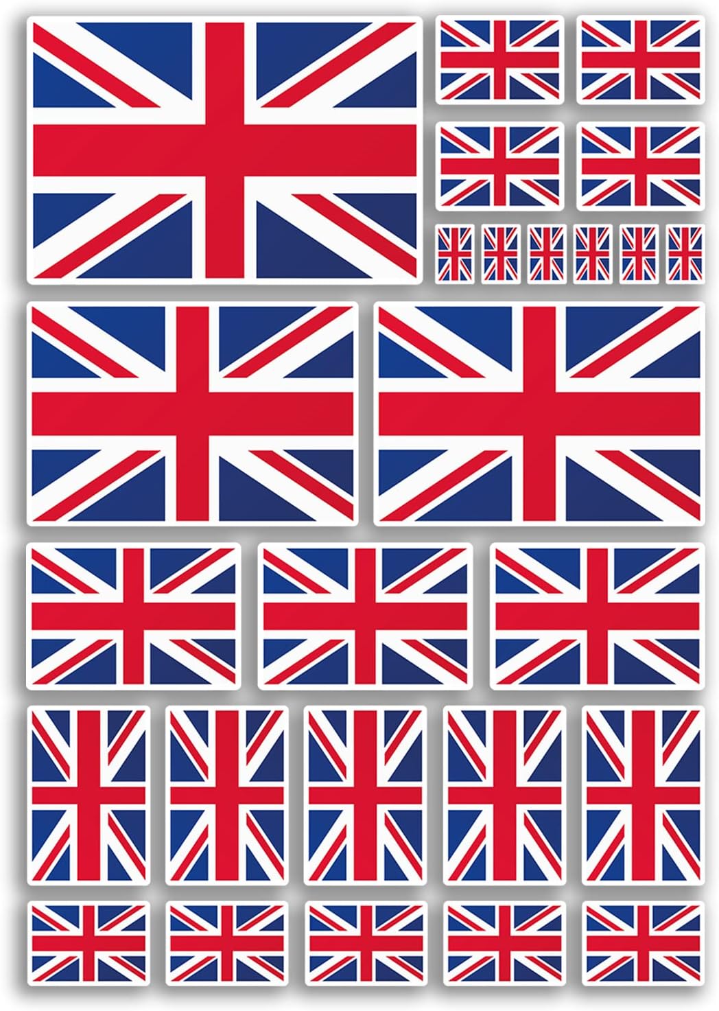 A4 Sticker Sheet United Kingdom Flags Vinyl Stickers - Union Jack Great ...