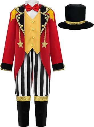 Amazon.com: ReliBeauty Circus Ringmaster Costume for Kids 2 Pieces Set ...