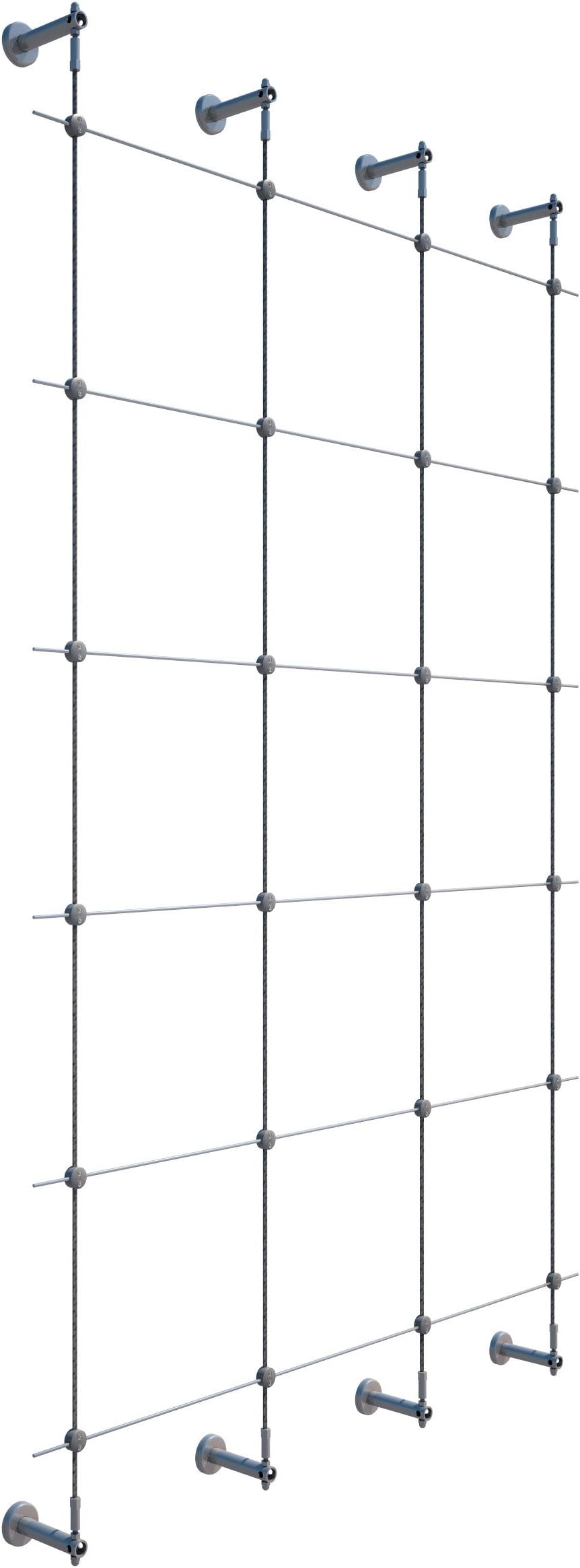 Amazon.com : Jakob 96 in. Wire Rope Plant Trellis System : Patio, Lawn ...