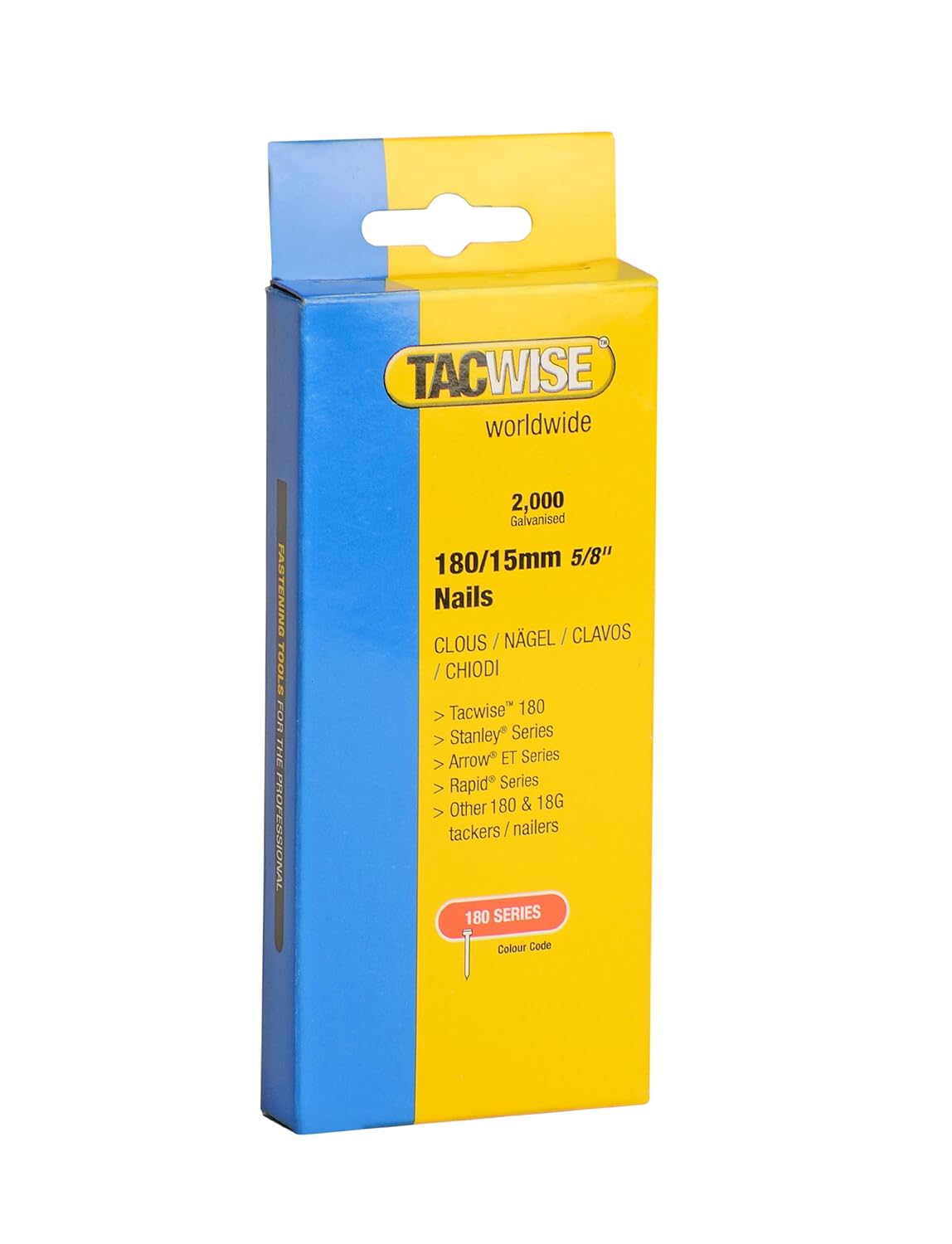 Amazon.com: Tacwise 180/15MM 18G Nails for Nail Gun(2000) : Industrial ...