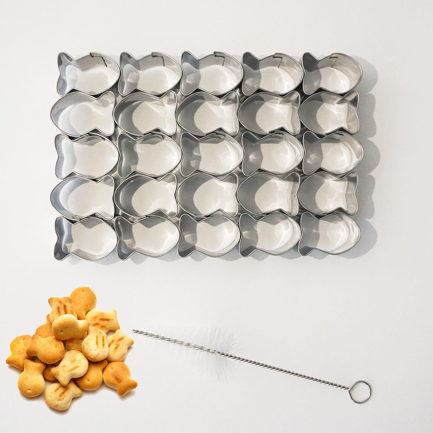 Amazon.com: Heluok Goldfish Cracker Cutter, Stainless Steel Fish Cookie ...