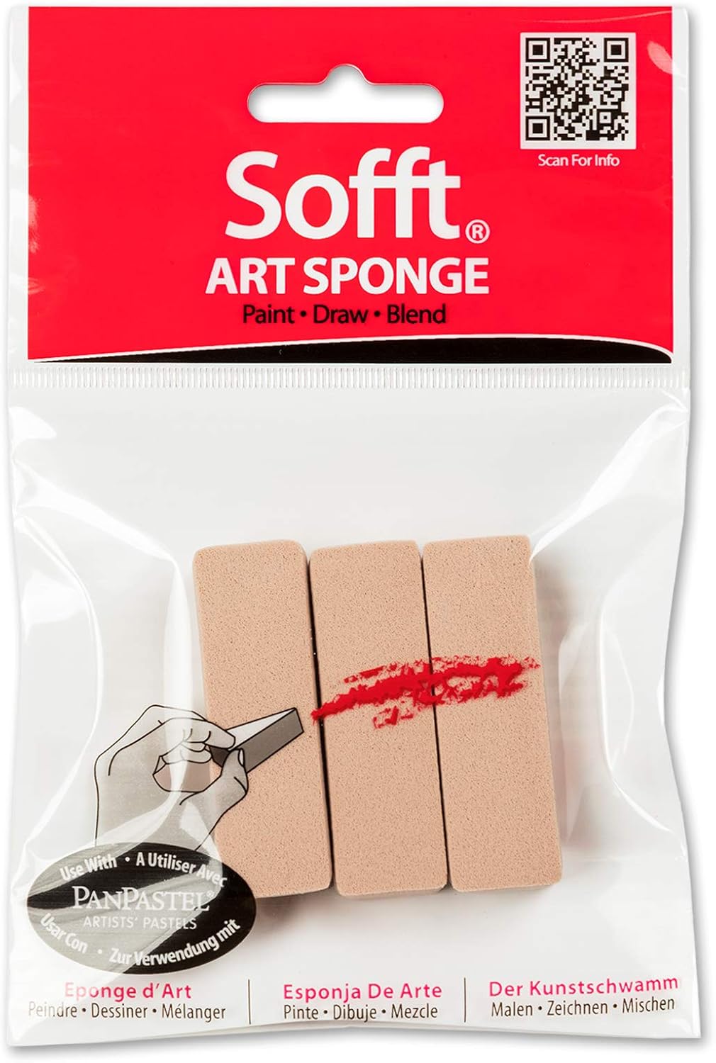 Amazon.com: PanPastel Sofft Tool 61022 Sponge Bar Flat Pack of 3 for ...
